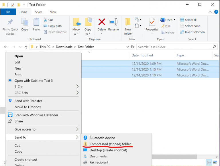 How to Create a Zip File in Windows 10 - Techozu