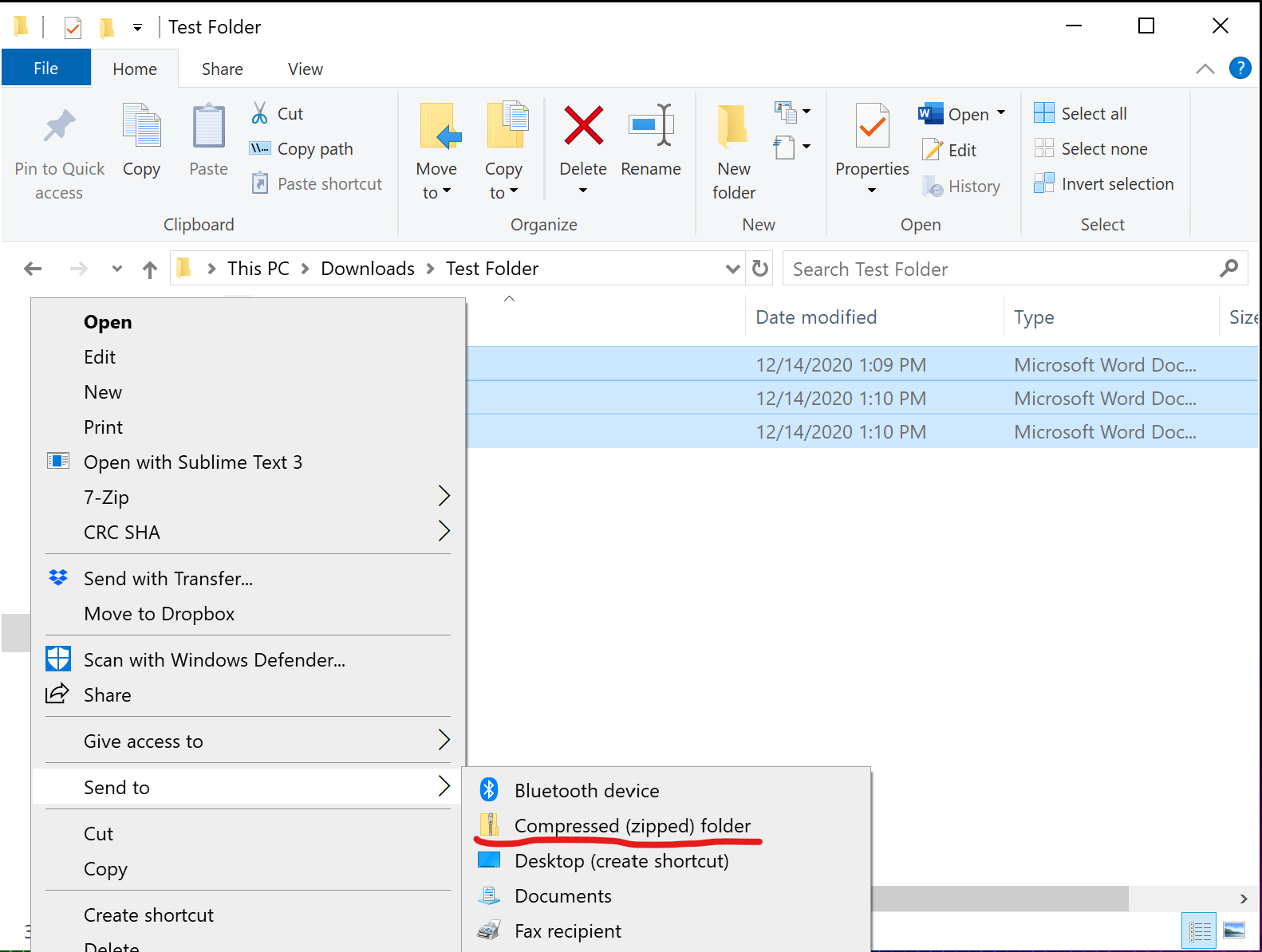 How to Create a Zip File in Windows 10 - Techozu