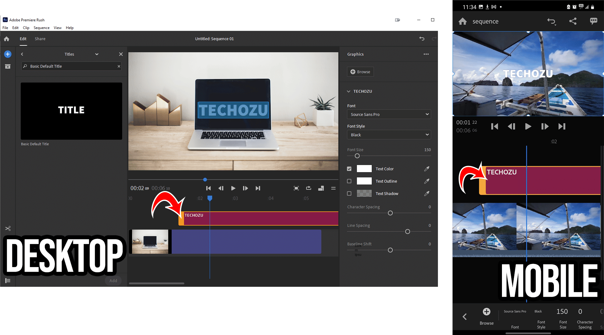 How To Add Text In Adobe Premiere Rush Techozu