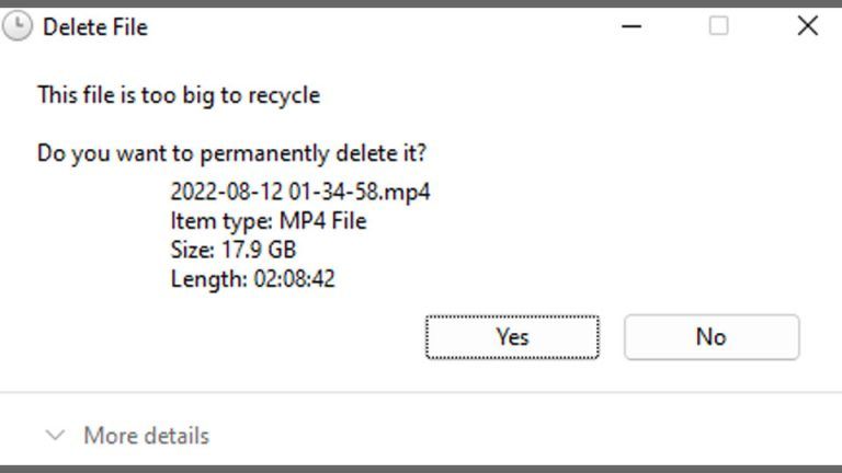 How to Fix File Too Big to Recycle in Windows - Techozu