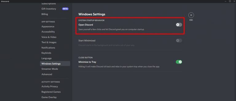Discord: How to Disable Opening on Startup - Techozu